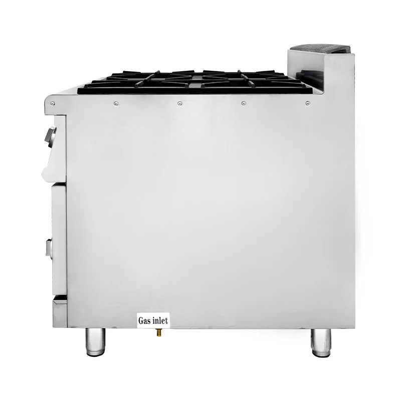 Linkrich 4-Burner Gas Stove Oven - Stainless Steel Cooker