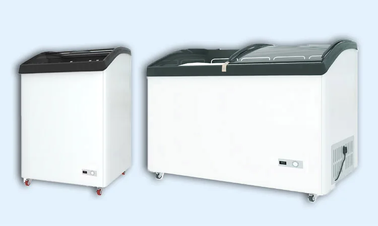 Rebirth Top Open Fridge Chest Horizontal Deep Freezer With Sliding ...