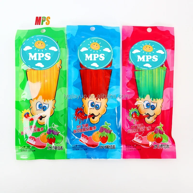 Oem Odm Sweet Tooth Candy Toothbrush & Sour Gel Toothpaste Lollipop ...