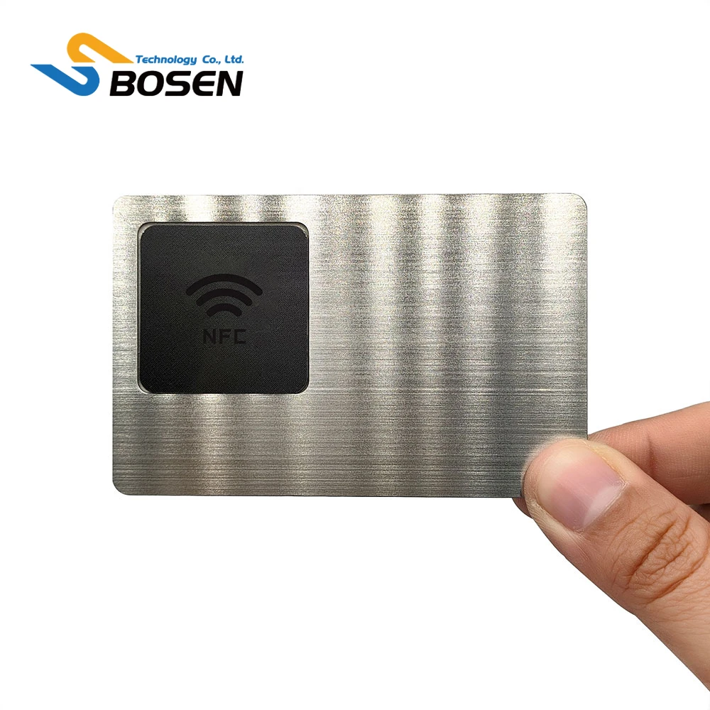 Custom Luxury Stainless Steel Rfid Chip Contactless Smart Cards Metal ...