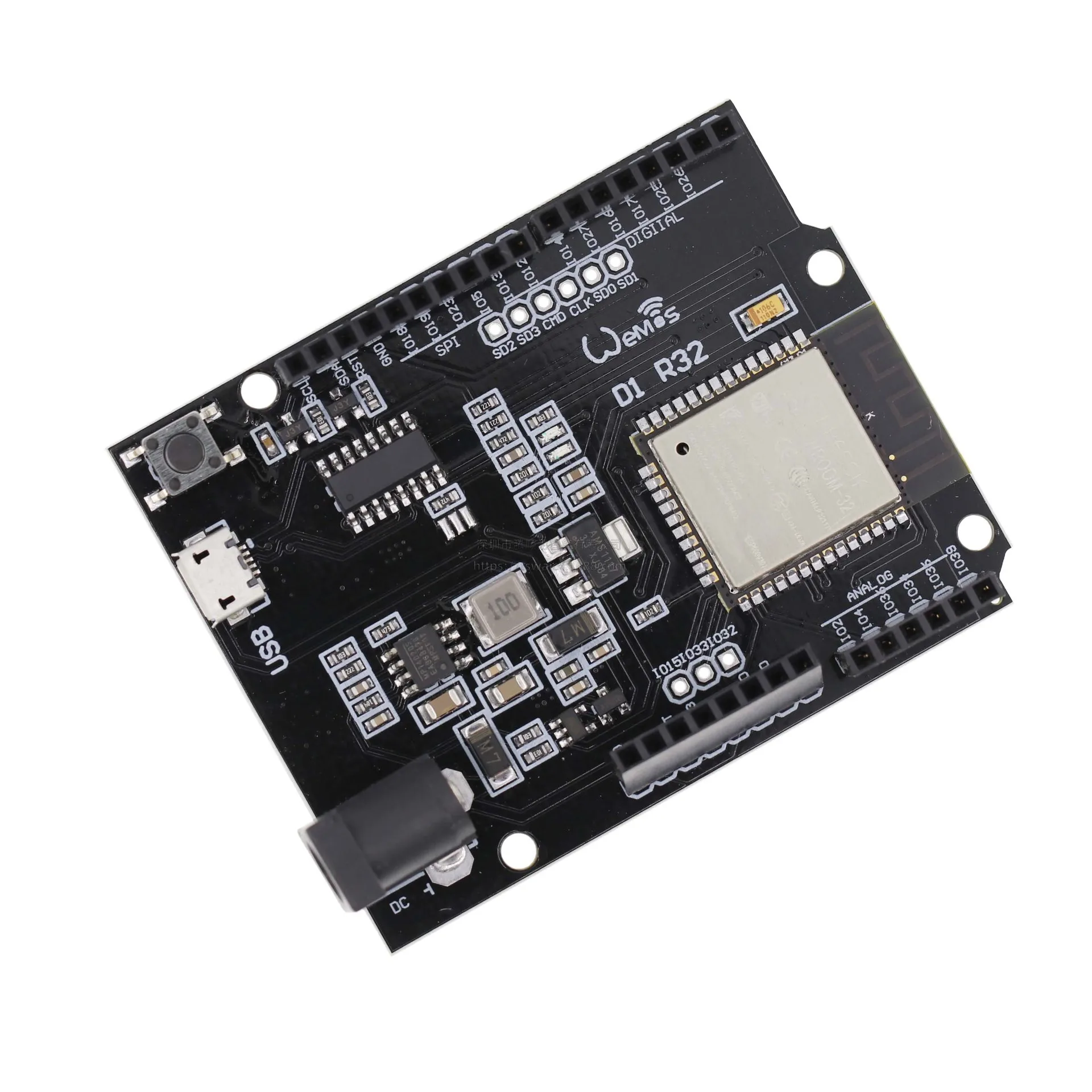 Wifi And Bluetooths Esp32 Development Boards Ch340 4mb Flash D1 R32 ...