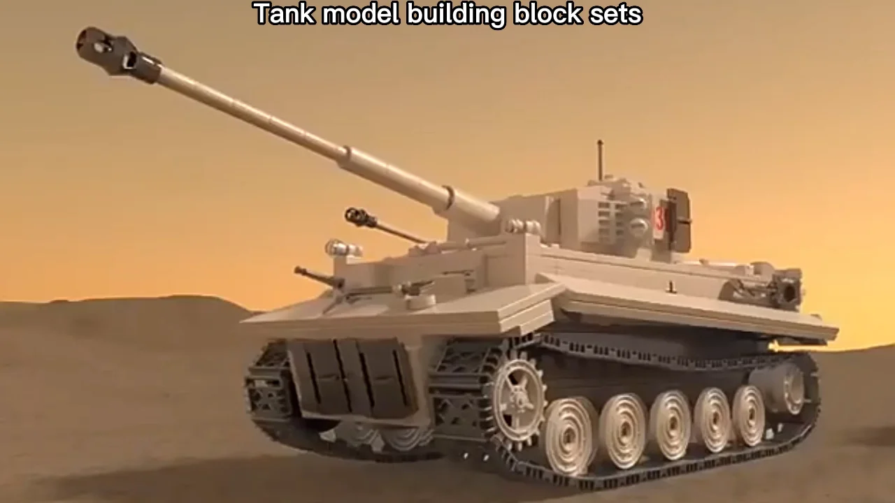 Building Blocks Military Series Model Tank Military Toys Play Set Guns ...