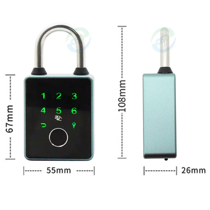 Waterproof Fingerprint Smart Padlock - Tuya Ttlock APP