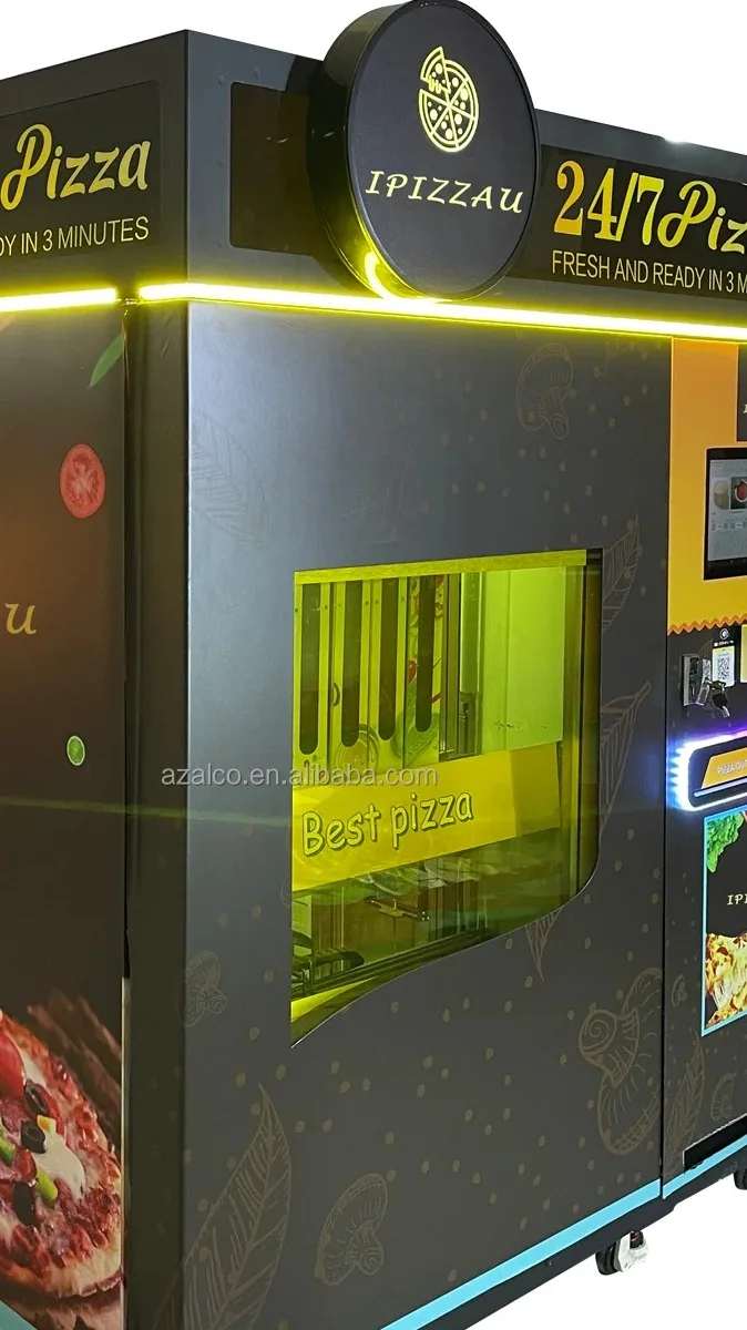 Half Auto 12inch Pizza Making Vending Machine With Bank Card Reader ...