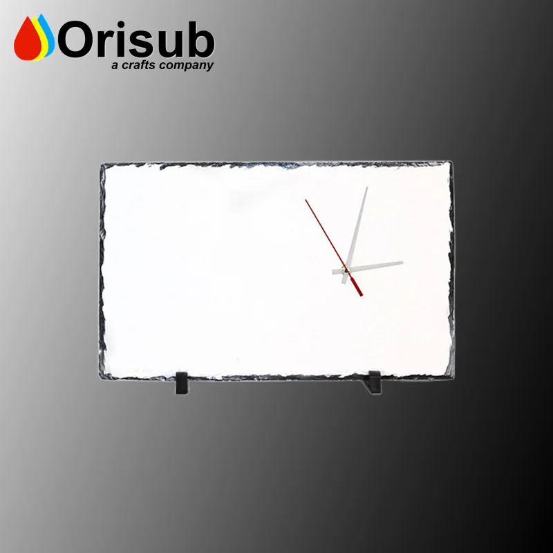 Sublimation Slate Photo Rock Rectangular With Clock - Buy Sublimation ...