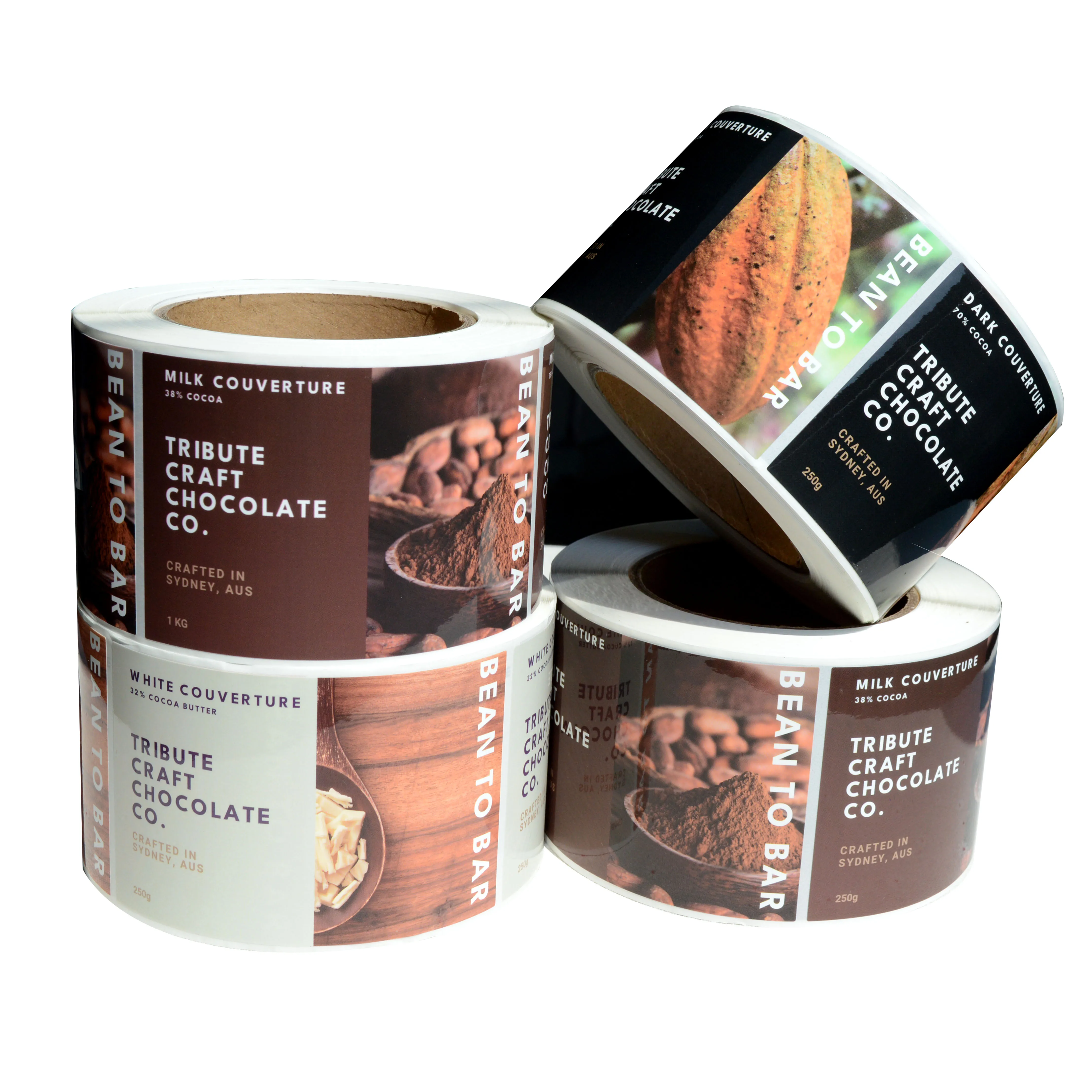 Custom Adhesive Vinyl Logo Beverage Labels Glass Fruit Juice With Seal ...