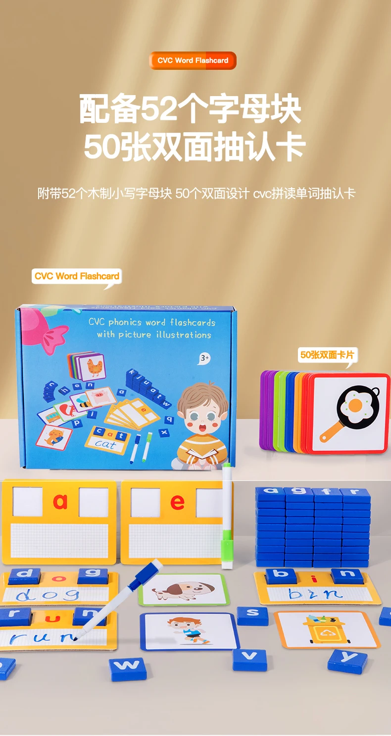 2024 New Word Flashcard & Letter Block Spelling & Handwriting ...