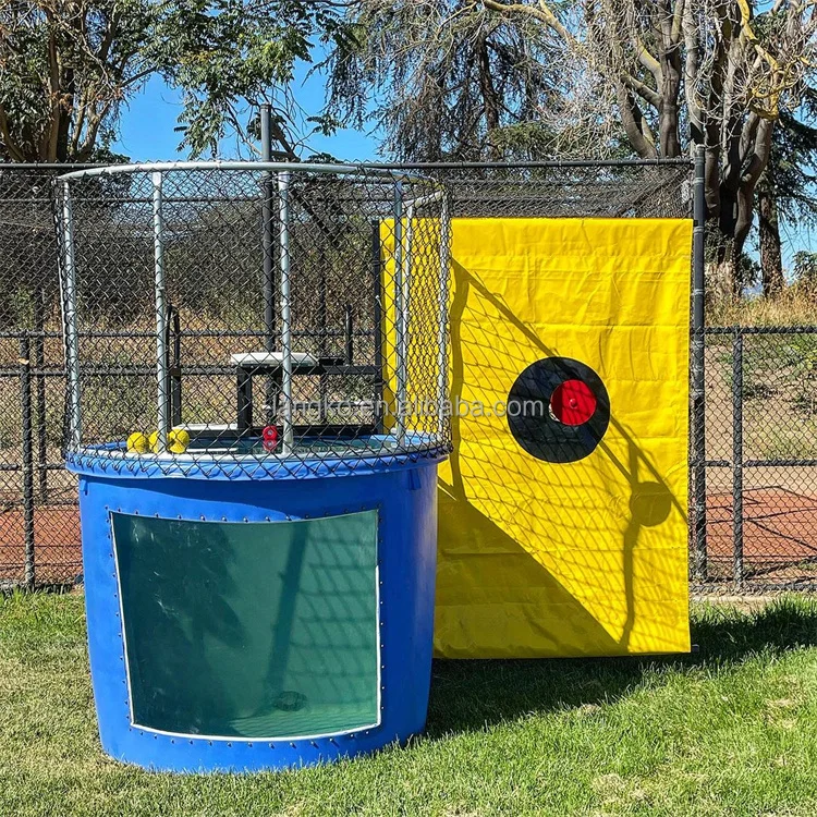 2024 Langko Cheap Price Portable Dunking Booth Easy Dunker Water Slide ...