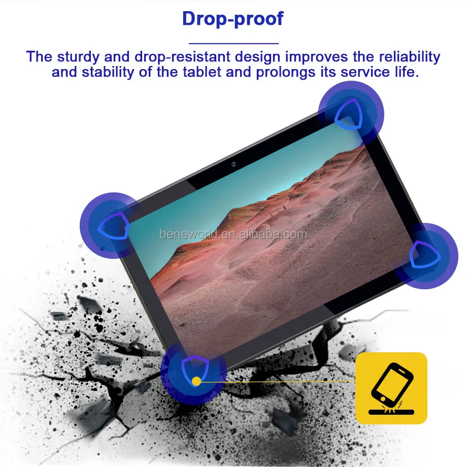 10.1 Inch Ip68 Rugged Durability Tablet Wifi Bt 4g Lte Gps 2d Barcode ...