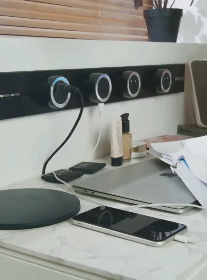 Geagood Surface Emedded Power Track Socket Aluminum Wireless Outlet ...