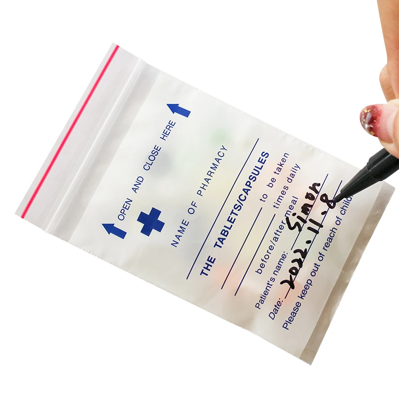 Alibaba.com: YURUI Custom Printed Plastic Pill Bags, Medical Grade ...