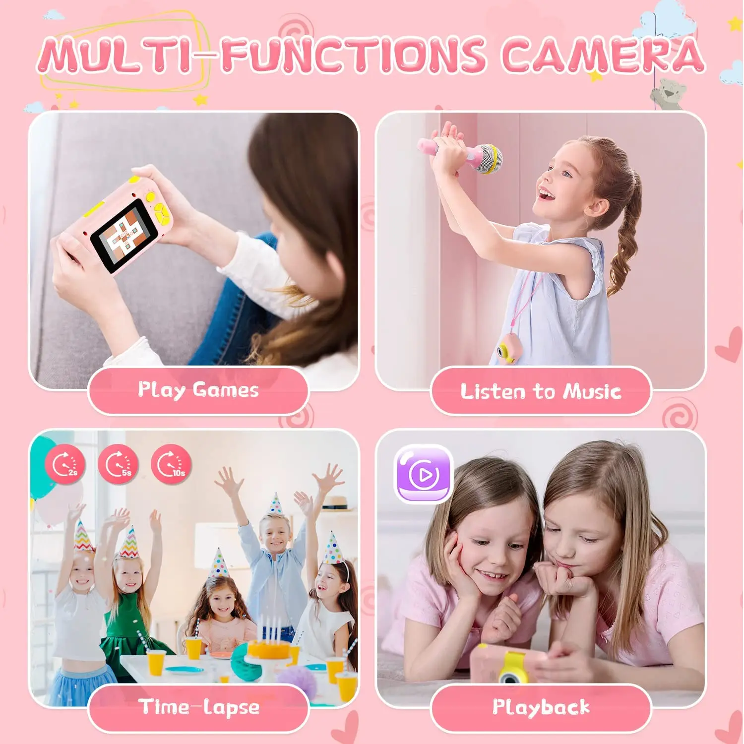 Folding Lens Mini HD Camera for Kids - Fun & Learning