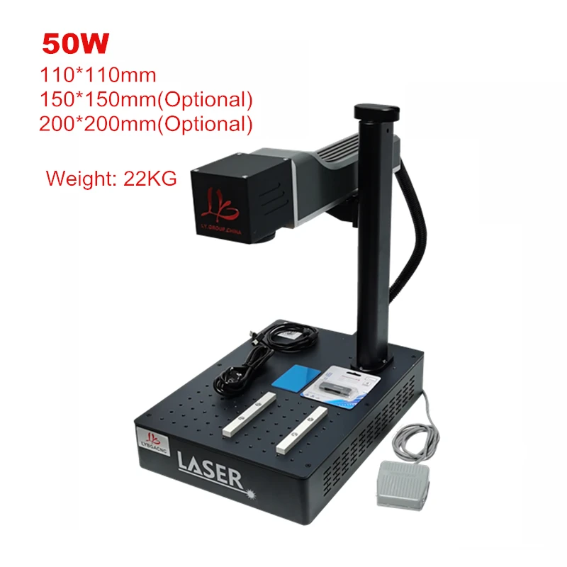 Disassembled Ly Desktop Mini Laser Nameplate Marking Machine 20w 30w ...