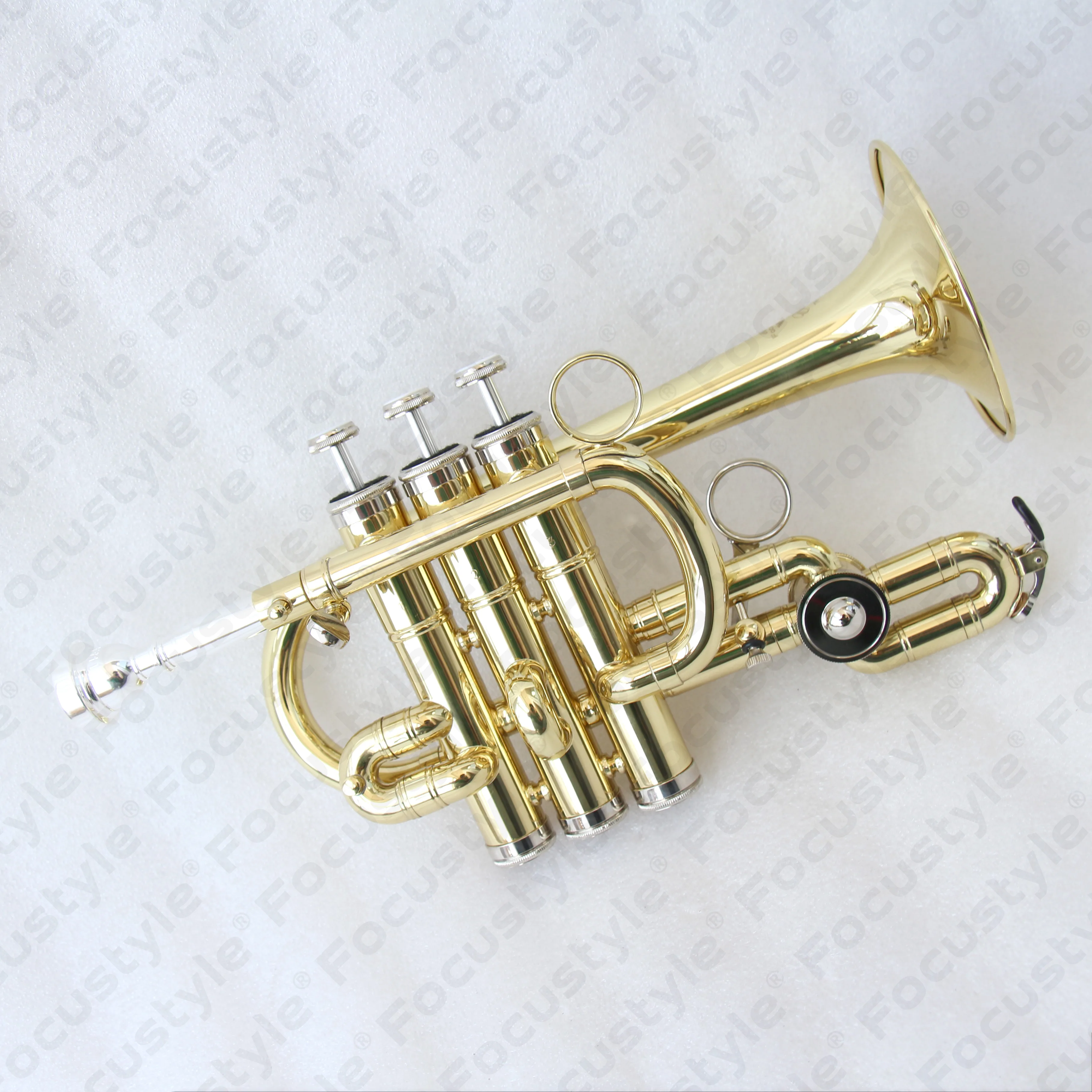 Professional Top-Grade Piccolo Trumpet Brass Instrument BB Tone Trumpet ...