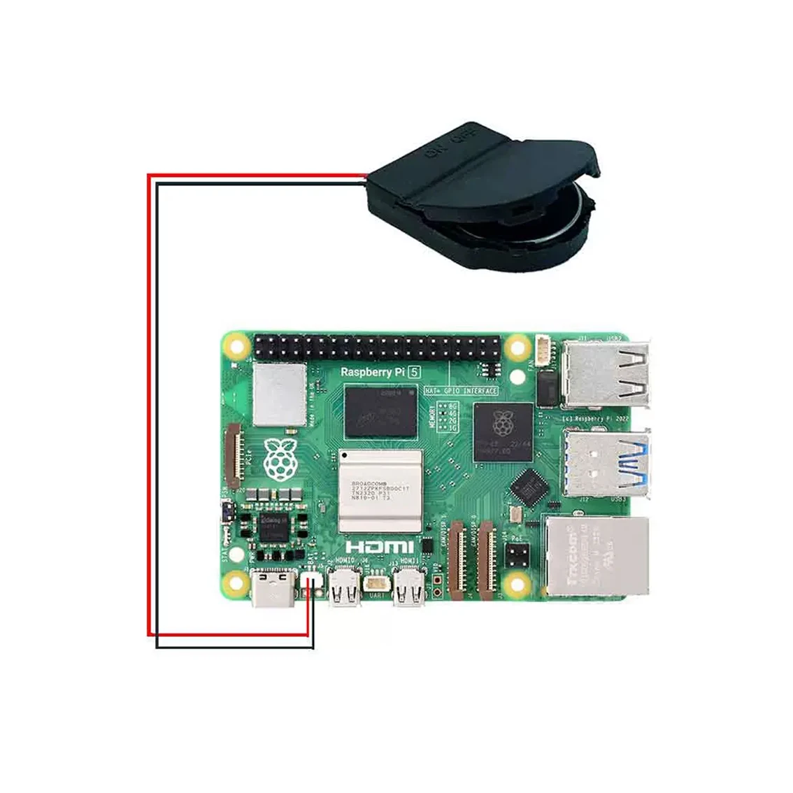 Raspberry Pi 5/5th Generation Rtc Clock Module Battery Jst Interface ...