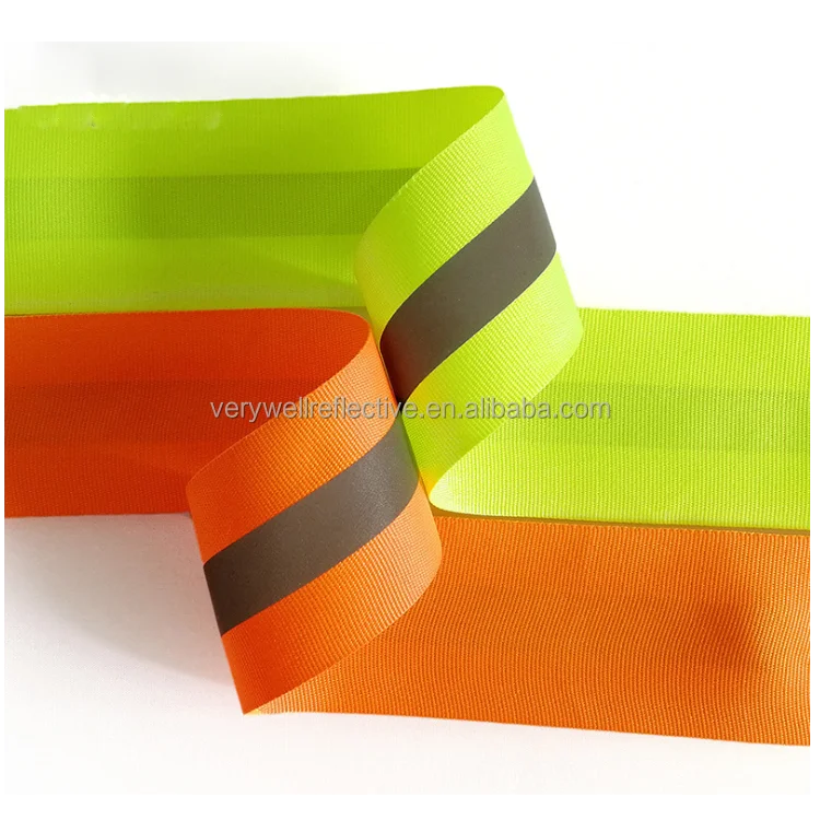 Reflective Nylon Webbing White Reflective Webbing Tape Elastic ...