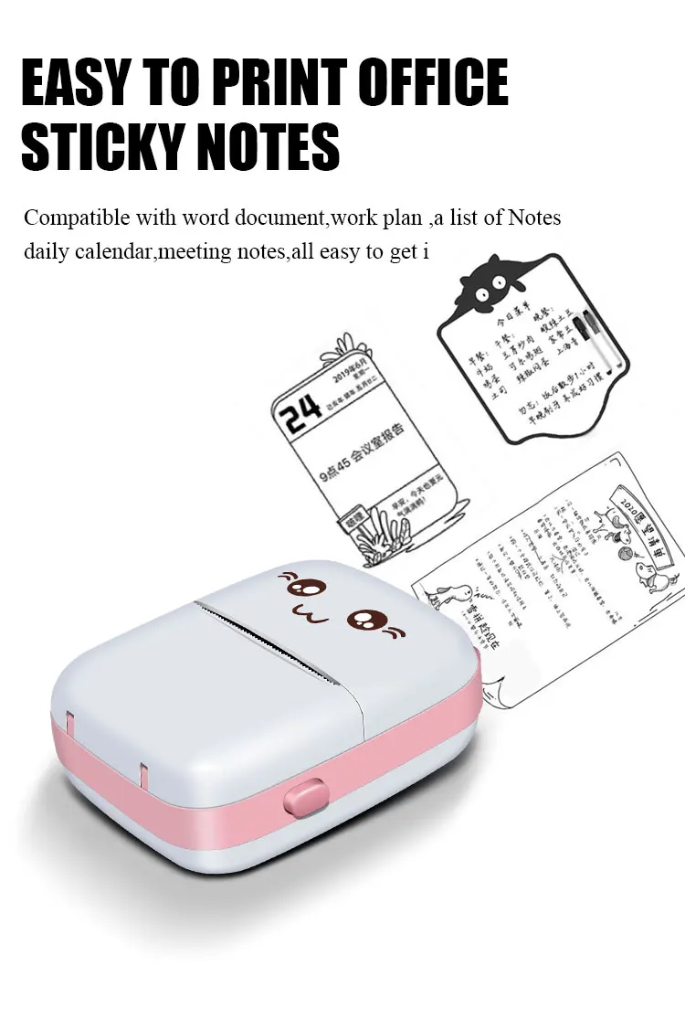 2021 Best Boy Girl Pocket Printer Kids Printer Study Errors Photo ...