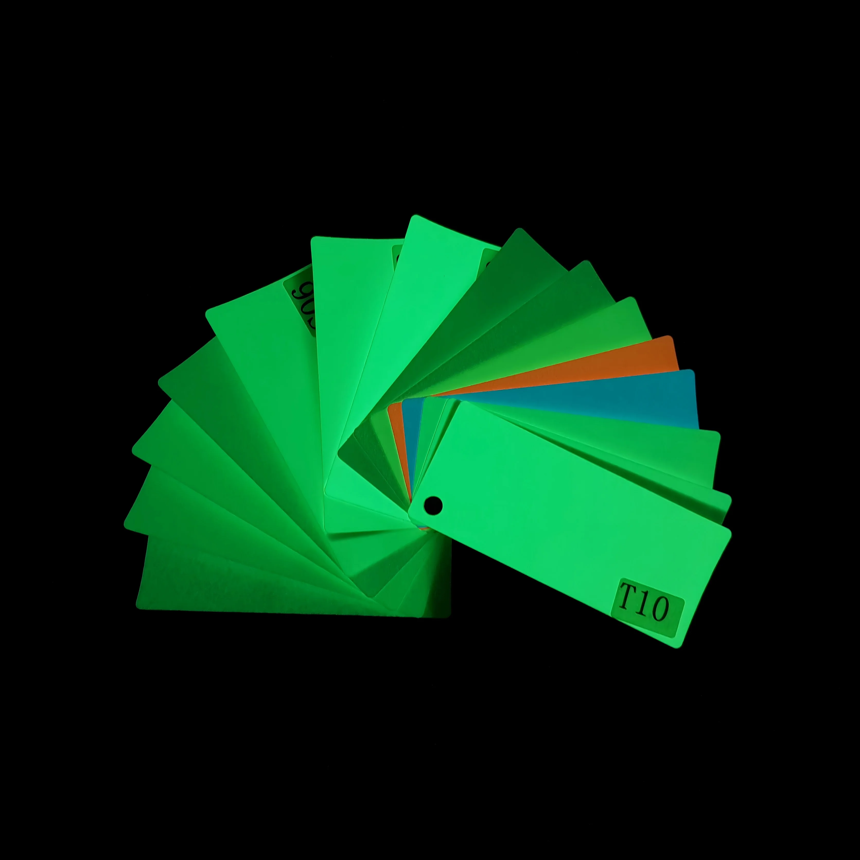 Junting Printable Uv Reactive Green Pvc Wall Sticker, Glow & Reflective ...