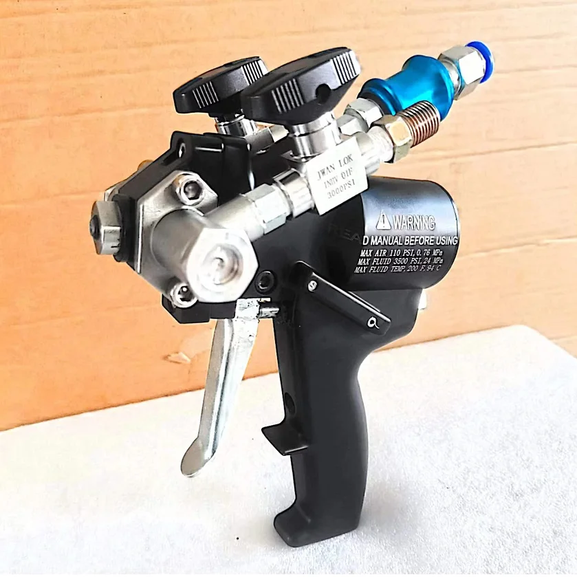 Polyurethane and Polyurea PU Foam Spray Gun P2 Air Purge Spray Gun ...