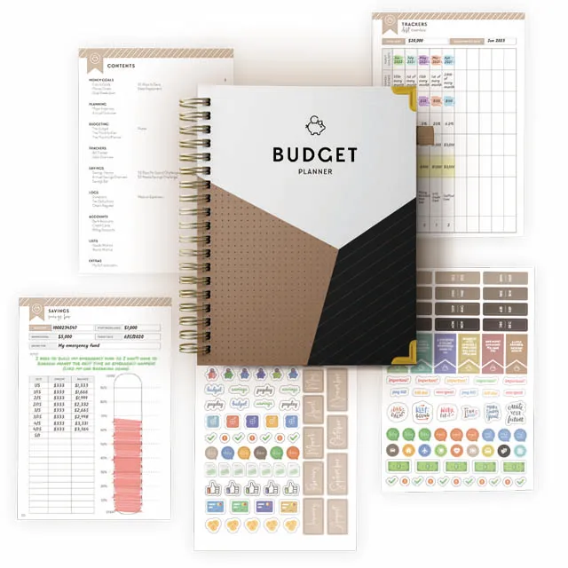 Wholesale A5 Spiral Journal Money Saving Notebook Money Organizer ...