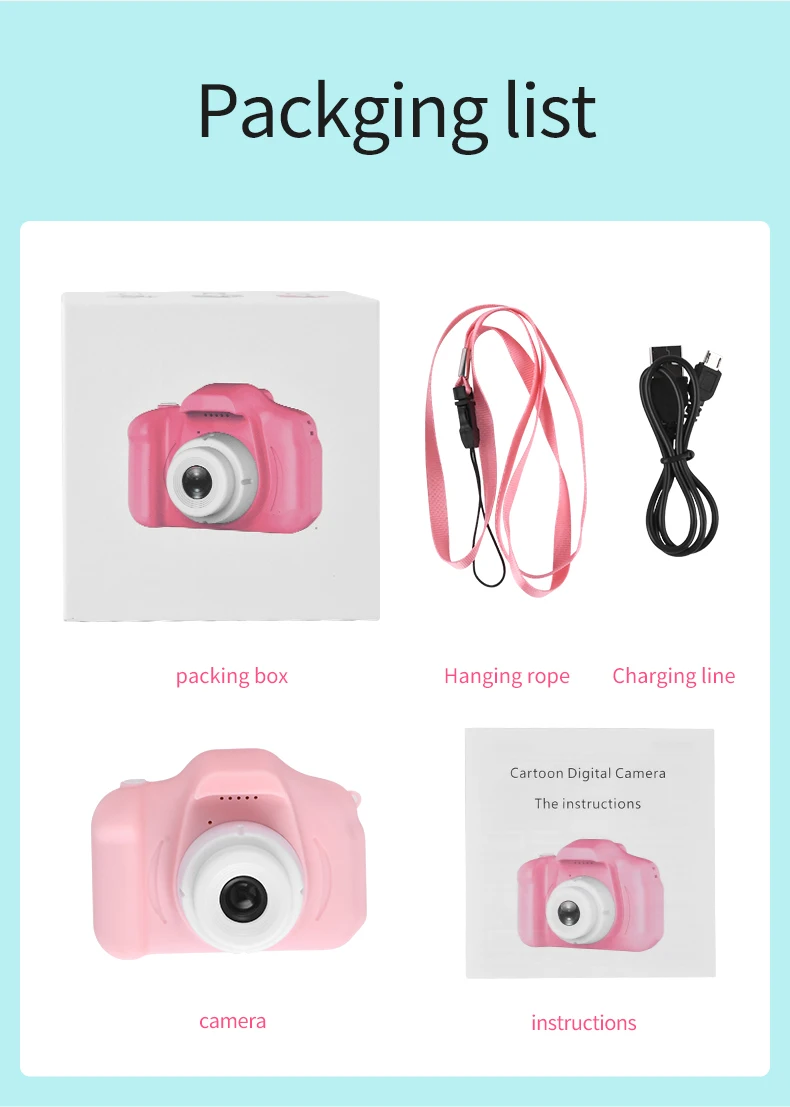 Cute Cartoon Kids Camera - Fun Digital Camera for Kids