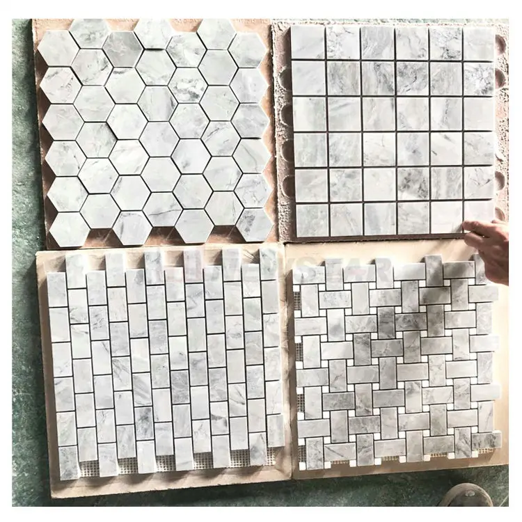 Bluestone Herringbone Floor Tile - Durable & Stylish