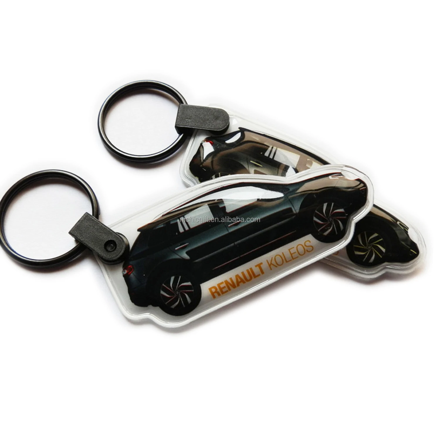 Custom Reflective Vest Shape PVC Flashlight LED Key Chain