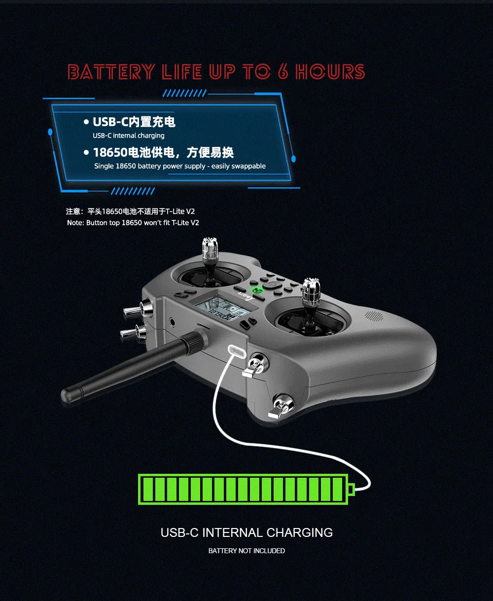 Jumper T-Lite V2 Built in ELRS/ JP4IN1 Radio Controller Hall Sensor ...