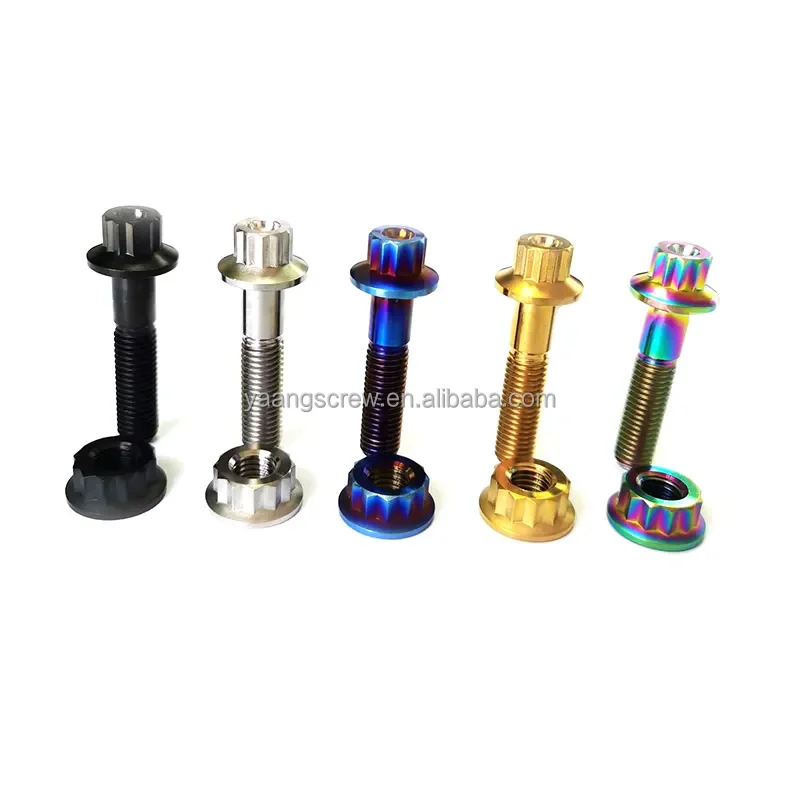 M6 M7 M8 BBS Flange Split Rim RS RM Wheel Assembly Titanium 12 Point Bolt