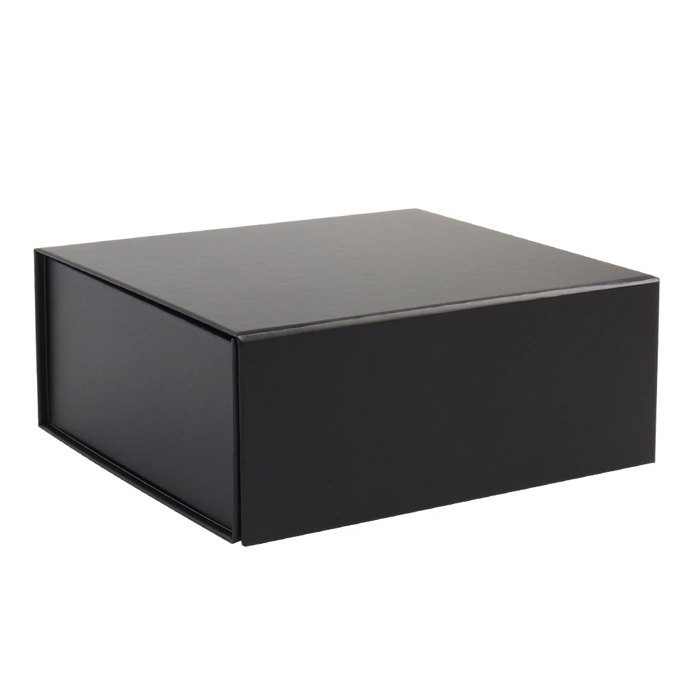 Luxury Magnetic Folding Black Paper Boxes Custom Logo for Packing ...