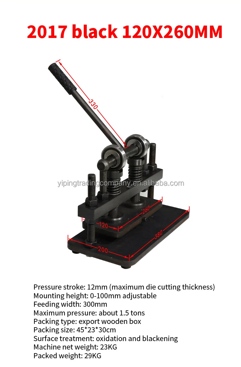 Heavy Duty Manual Die Cutting Machine for Leather & Paper - Precision ...
