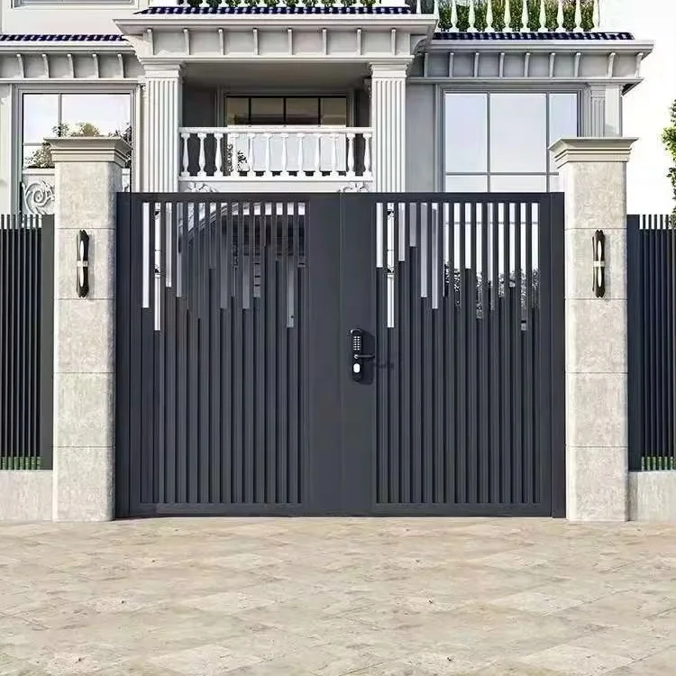 Modern Aluminum Entrance Gate with Iron Frame - Stylish, Eco-Friendly ...