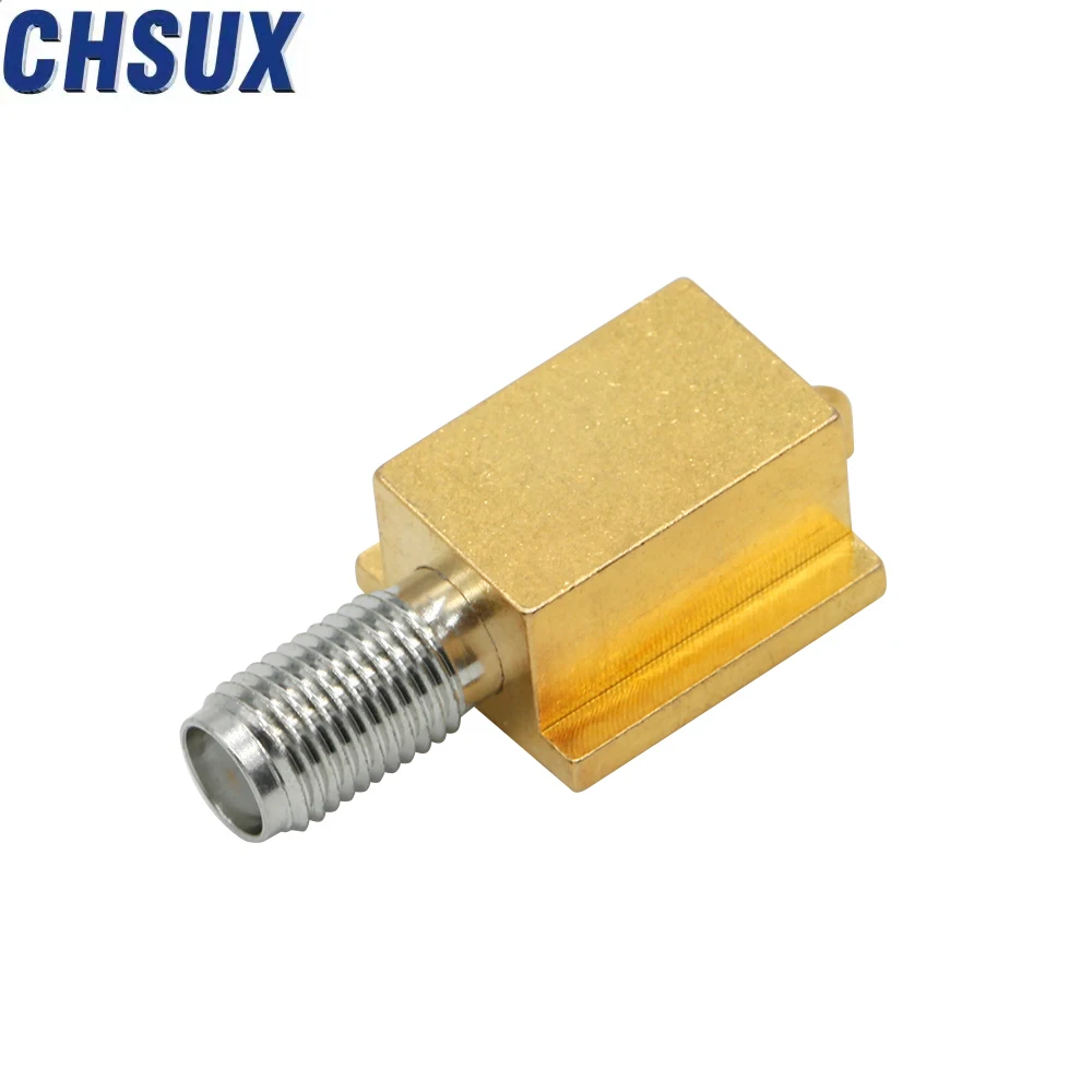 Brass Plated Right Angle Sma Male Edge Mount Rf Coaxial Connector Sma ...