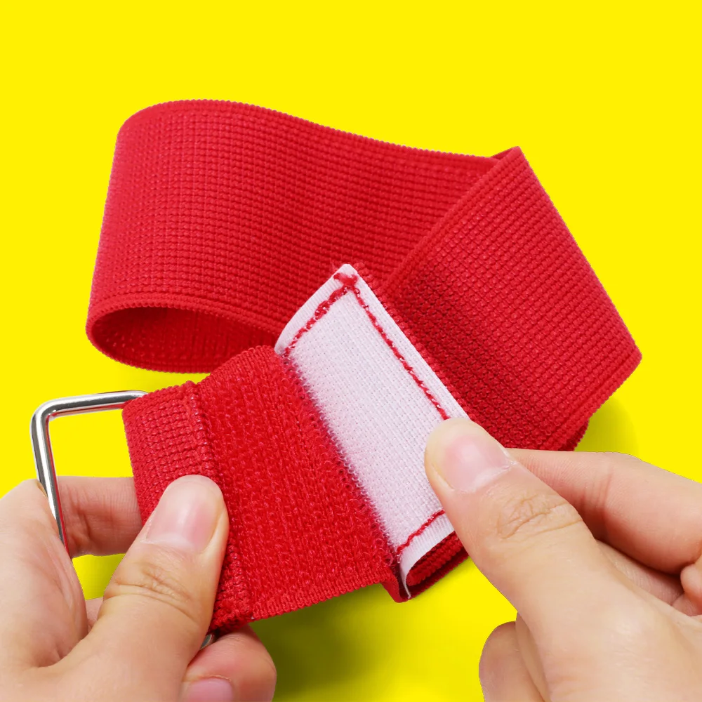 Adjustable Elastic Band for Three-legged Races, with Secure Hook-and ...
