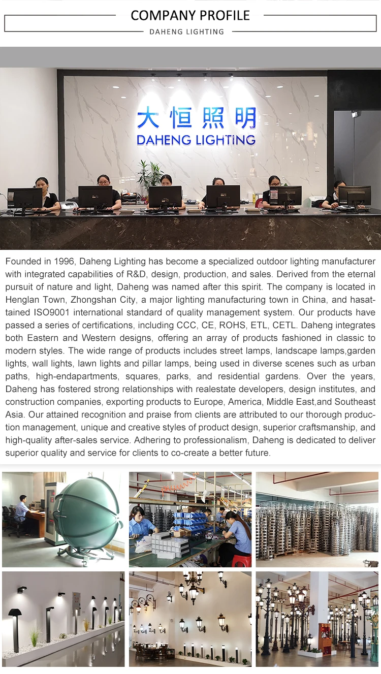 DAHENG Factory 40W/50W/60W LED Garden Light Fully Die-Cast Aluminum ...