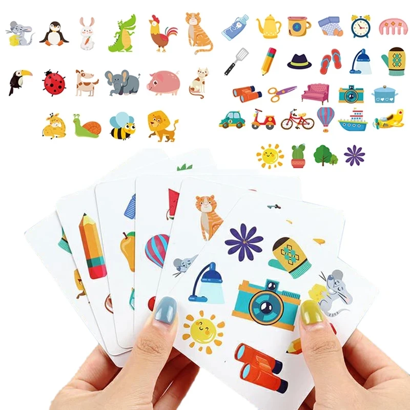 Children Memory Matching Cards Toys Animal Traffic Cognition Boards ...