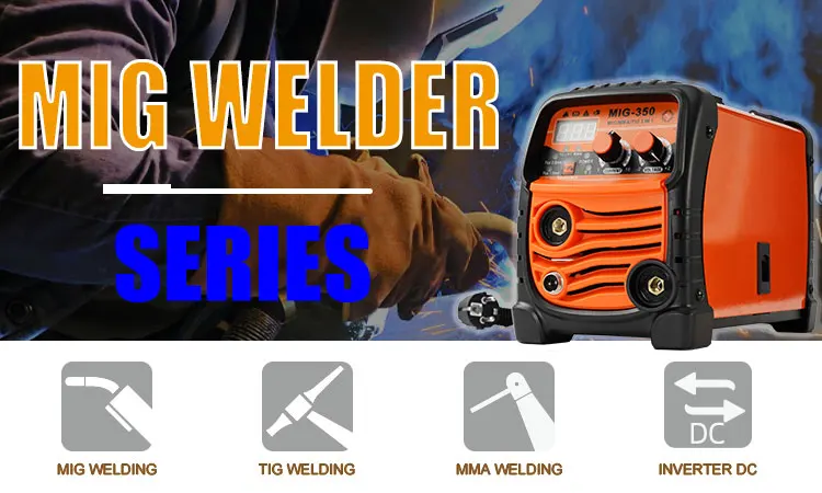 Portable Gasless MIG Welder MIG-350 - Easy Home Use