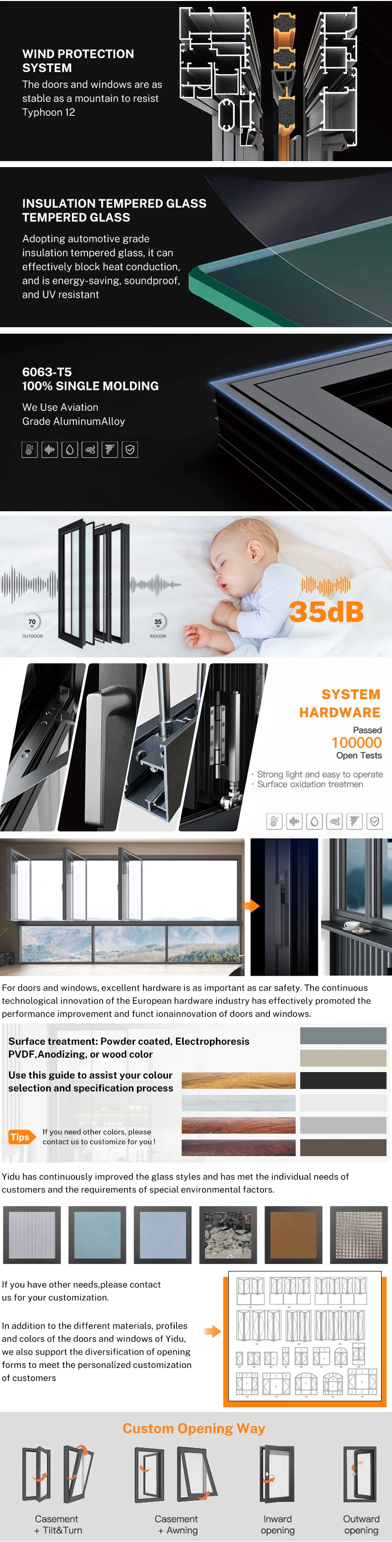 Concealed Lift up Down Window Aluminium Stackable Vertical Sliding ...