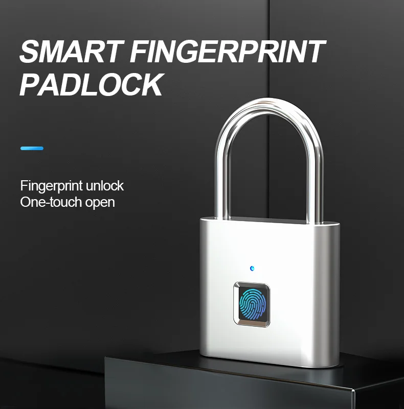 Qr Code Fingerprint Pad Lock - IP67 Waterproof Security