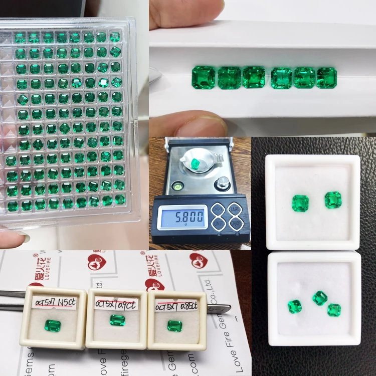 Wholesale Lab Created Emeralds - Vivid Green Gemstones