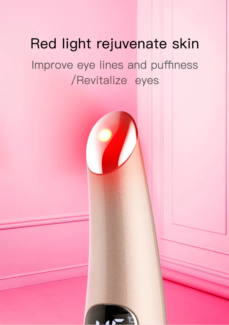 Home Use Paired With Wrinkle Remover Cream Massager Wand Portable Red ...