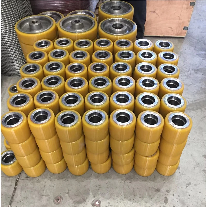 Heavy Duty Trolley Wheels 4 Inch Pneumatic Casters, Polyurethane Wheel ...