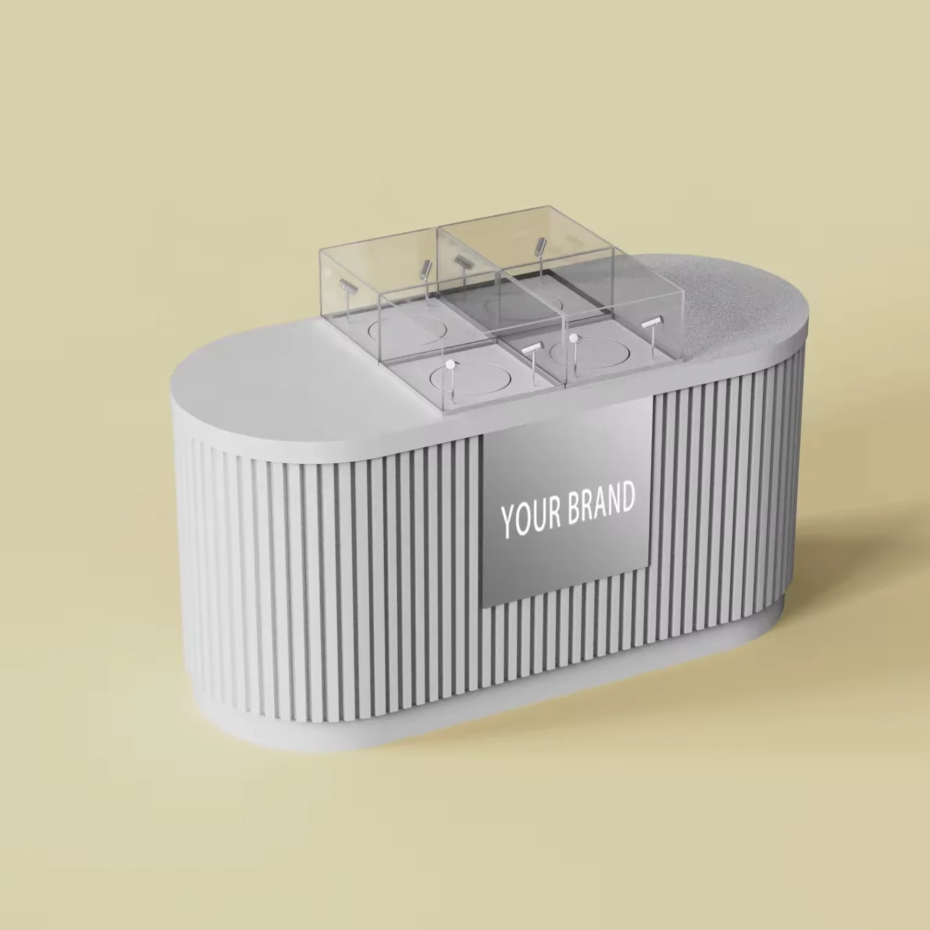 Mall Shop Interior Design For Cosmetic Store Wooden Furniture Kiosk ...