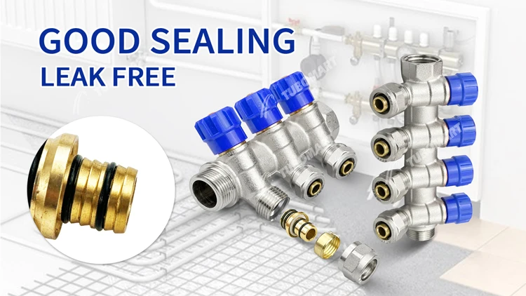 Brass Water Distribution Manifold Pex Oem Logo Handwheel Female Male ...