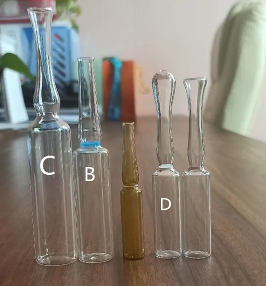 Pharmaceutical ISO 2ml Type D Ampoule - Clear & Amber Glass