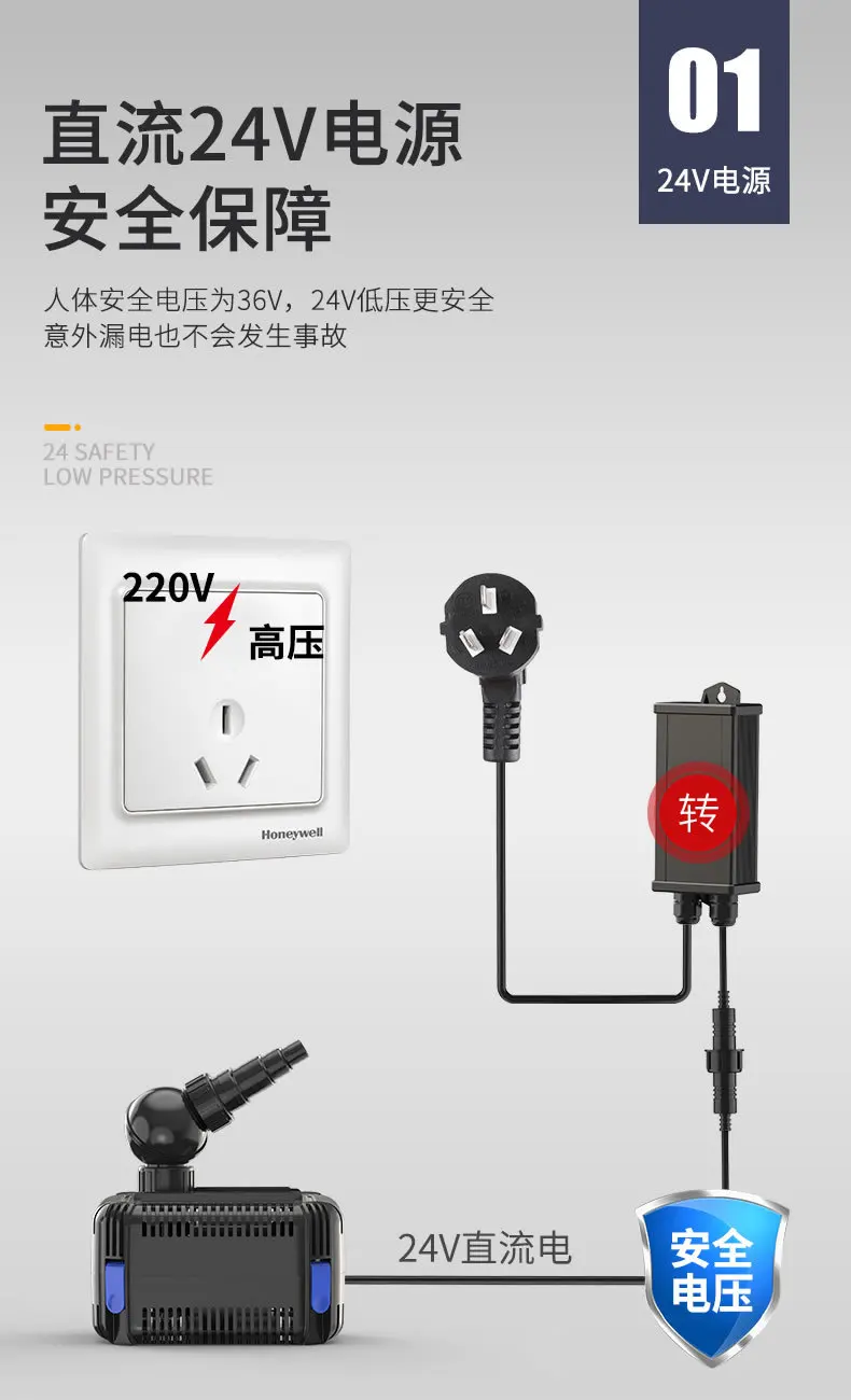 Sunsun Grech Cdp Cdf Dc 24v 60w 100w Frequency Conversion Pump Ash ...