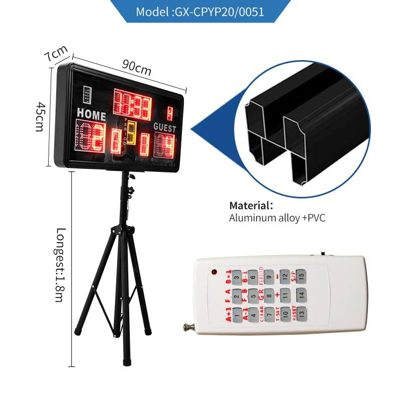 Multi-function Electronic Scoreboard Basketball Digital Scoreboard ...