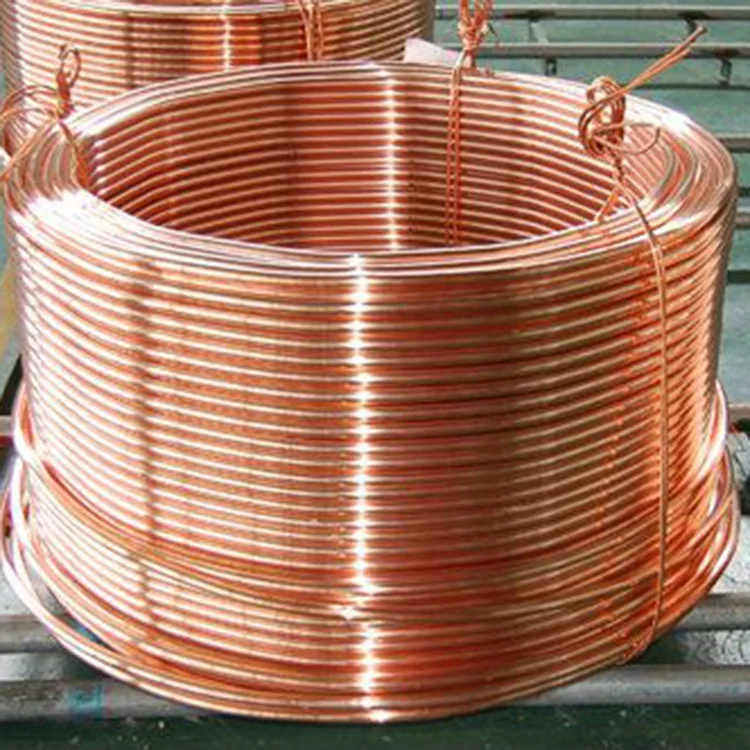 Refrigeration Air Conditioners Copper Tube C11000 C12200 T2 Copper Pipes Copper Pancake Coil 1/2 ...