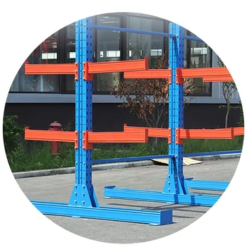 Adjustable Steel Warehouse Cantilever Racking System Long Profile Side ...