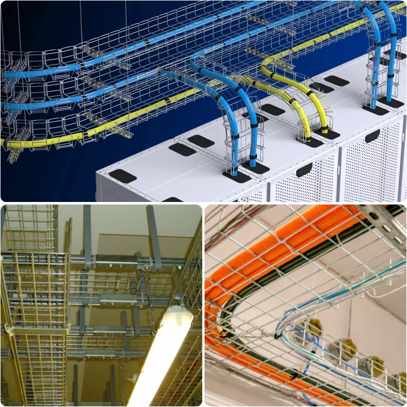 HVAC Systems Galvanized Steel Wire Mesh Cable Tray for Data Center ...